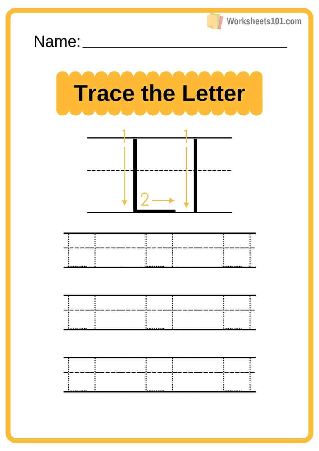 Letter Formation Practice Worksheets - Worksheets101