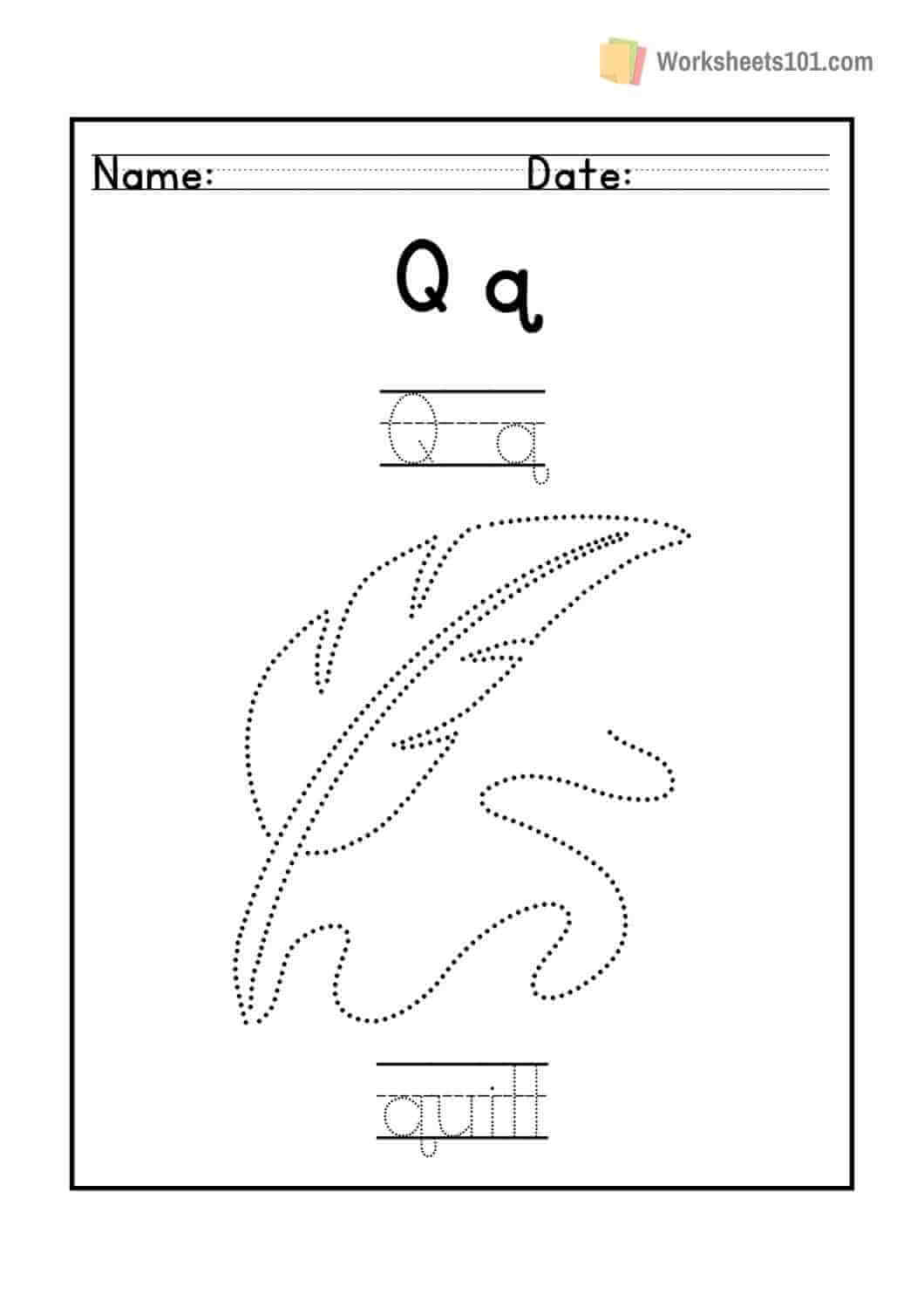 Alphabet Coloring and Tracing Worksheets - Worksheets101