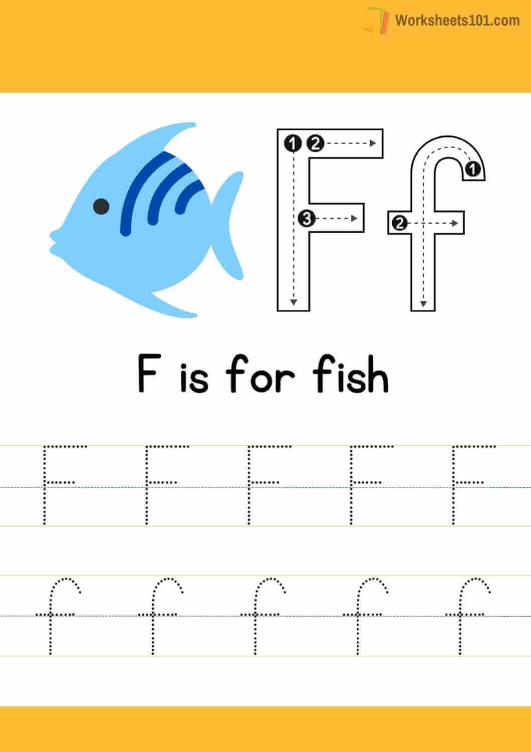 Tracing Letters with Pictures - Worksheets101