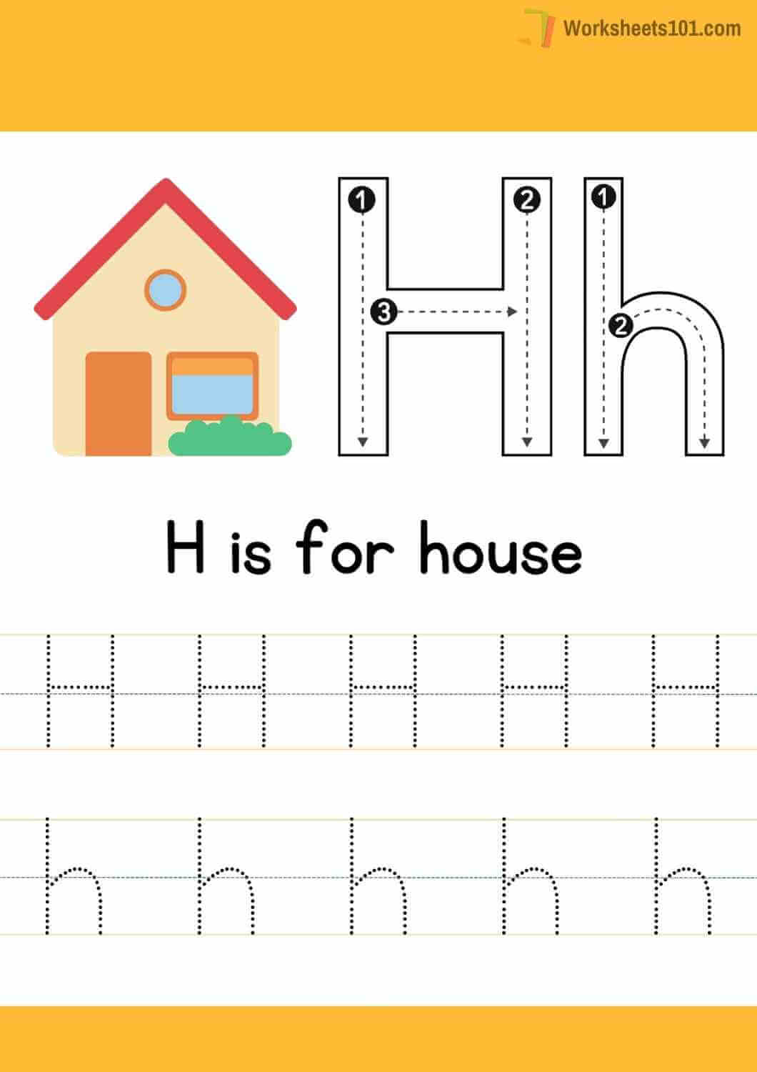 Tracing Letters with Pictures - Worksheets101